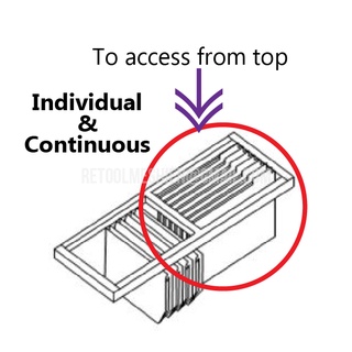 Individual/Continuous Filing Pocket Hanging File Folder (Kraft/PP Blue ...