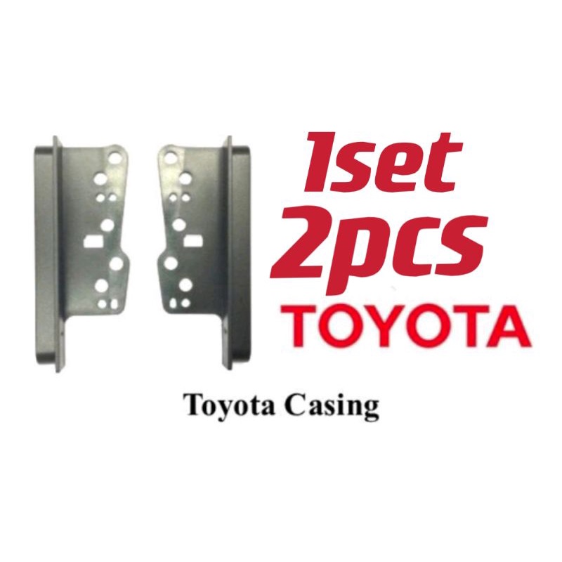 TOYOTA CAR Player Casing Bracket For Double Din Player 2pcs | Shopee ...