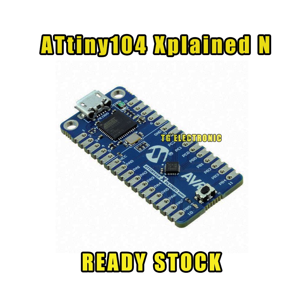 [Ready Stock] Atmel ATtiny104 Xplained Nano Evaluation Kit AVR Board ATTINY104 Xplained N ...