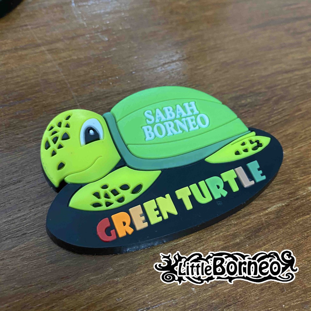 Sabah Rubber Magnet - Fridge Magnet - Proboscis Monkey, Gecko, Green ...