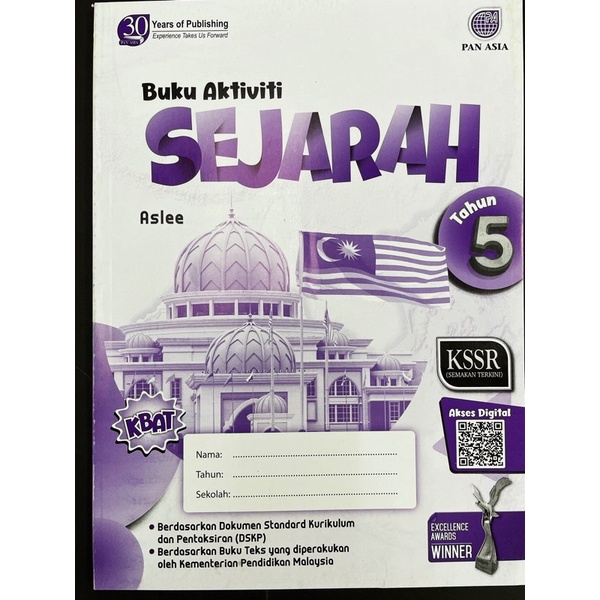 BUKU AKTIVITI SEJARAH TAHUN 5 | Shopee Malaysia