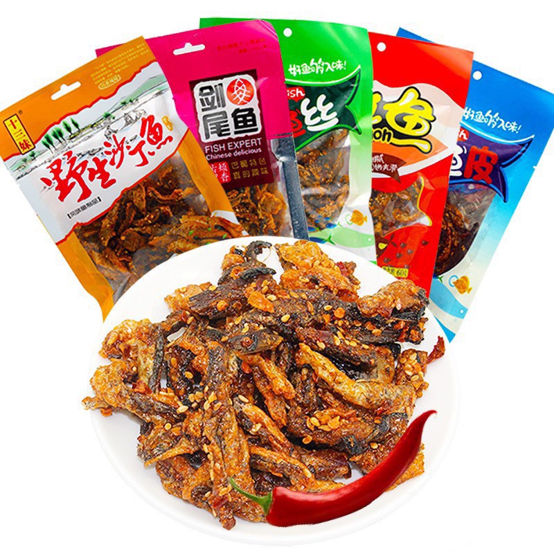 (5 Flavors) Crispy Fish Skin Snack 55-60g | Shopee Malaysia