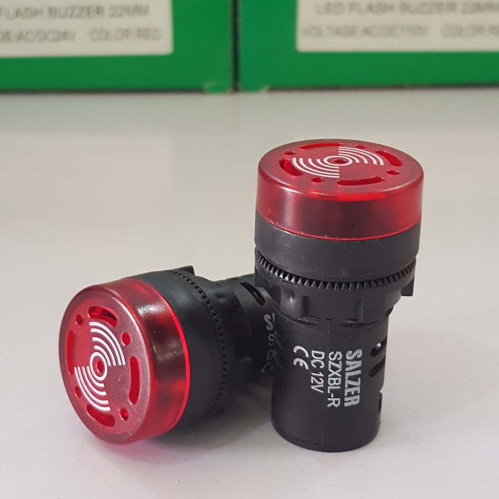 SALZER 22MM Buzzer with LED light RED SZXBL | Shopee Malaysia