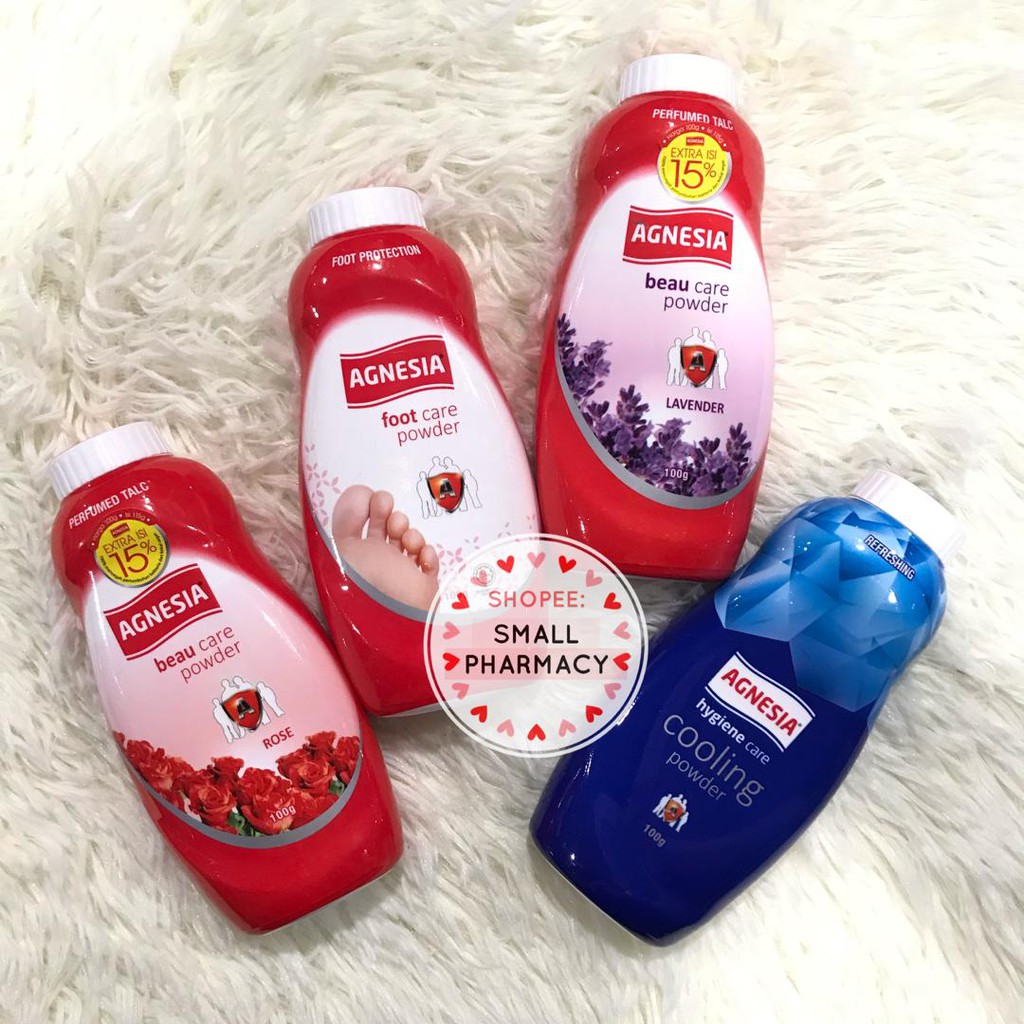 Agnesia Foot Care Powder 100g/ 30g/ Hygiene Care Cooling Powder/ Rose ...
