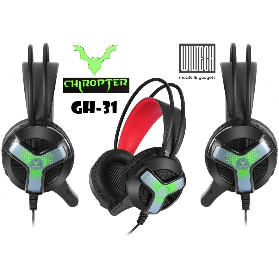 Wesdar Chiropter GH31 RGB LED Wired Gaming Headset (USB 2.0, 5V, 2.5 ...