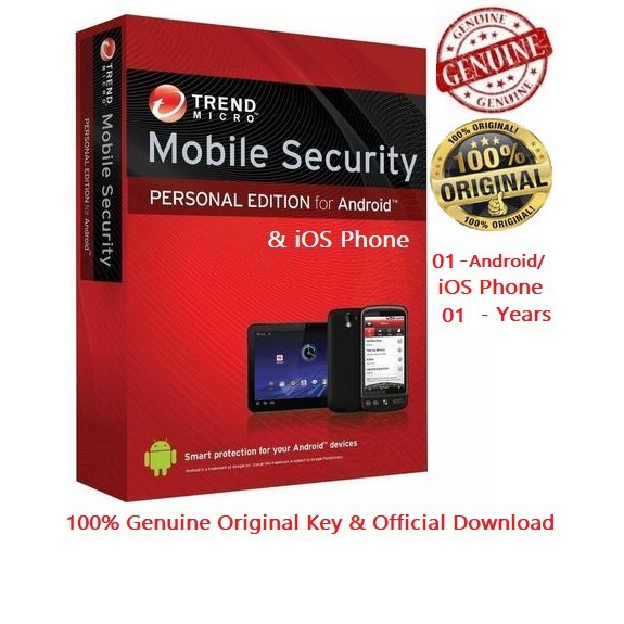 Original Trend Micro Mobile Security For Android/iOS latest Version - 1 ...