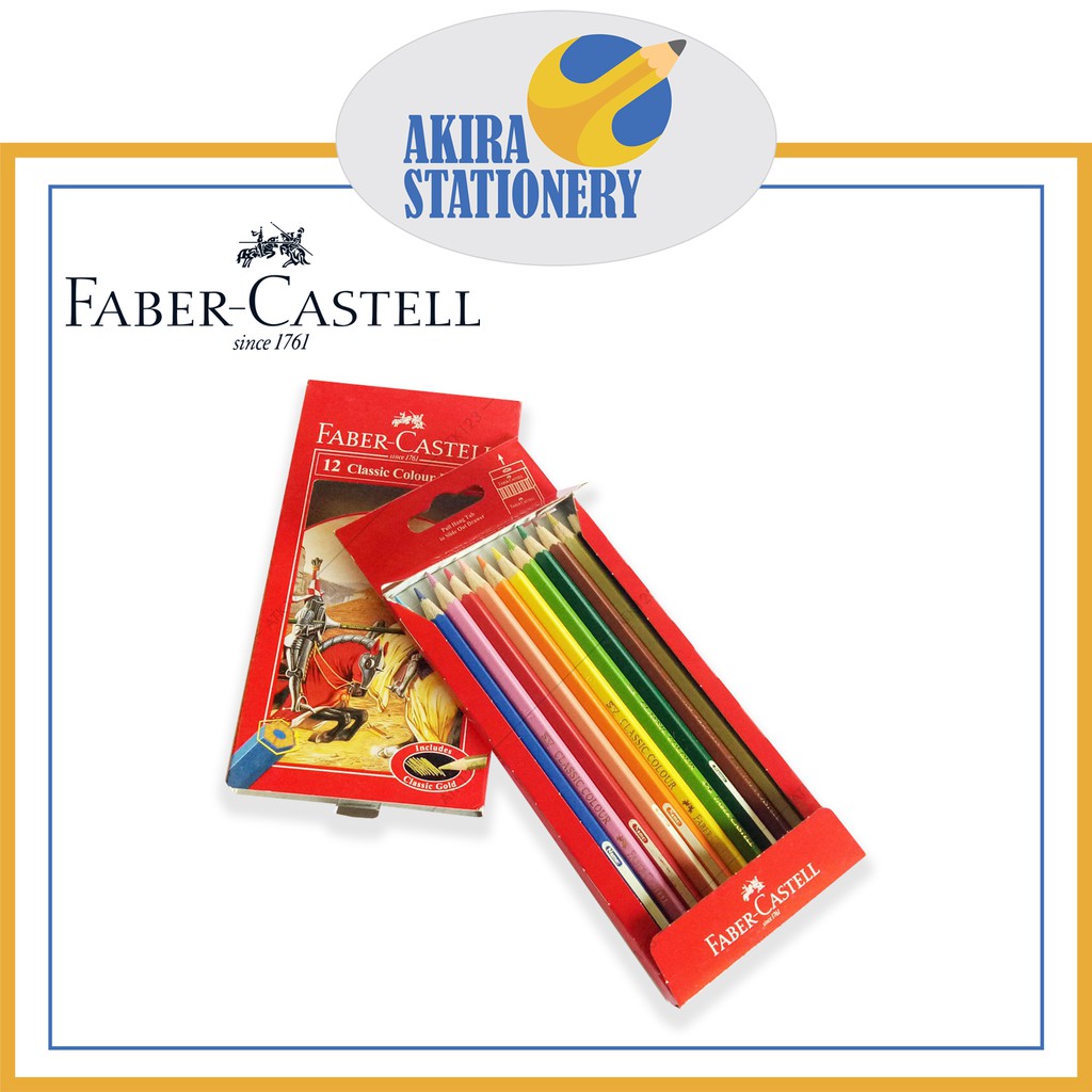 Faber Castell Classic Colored Pencils 12 Colors / Color Pencil 12 ...