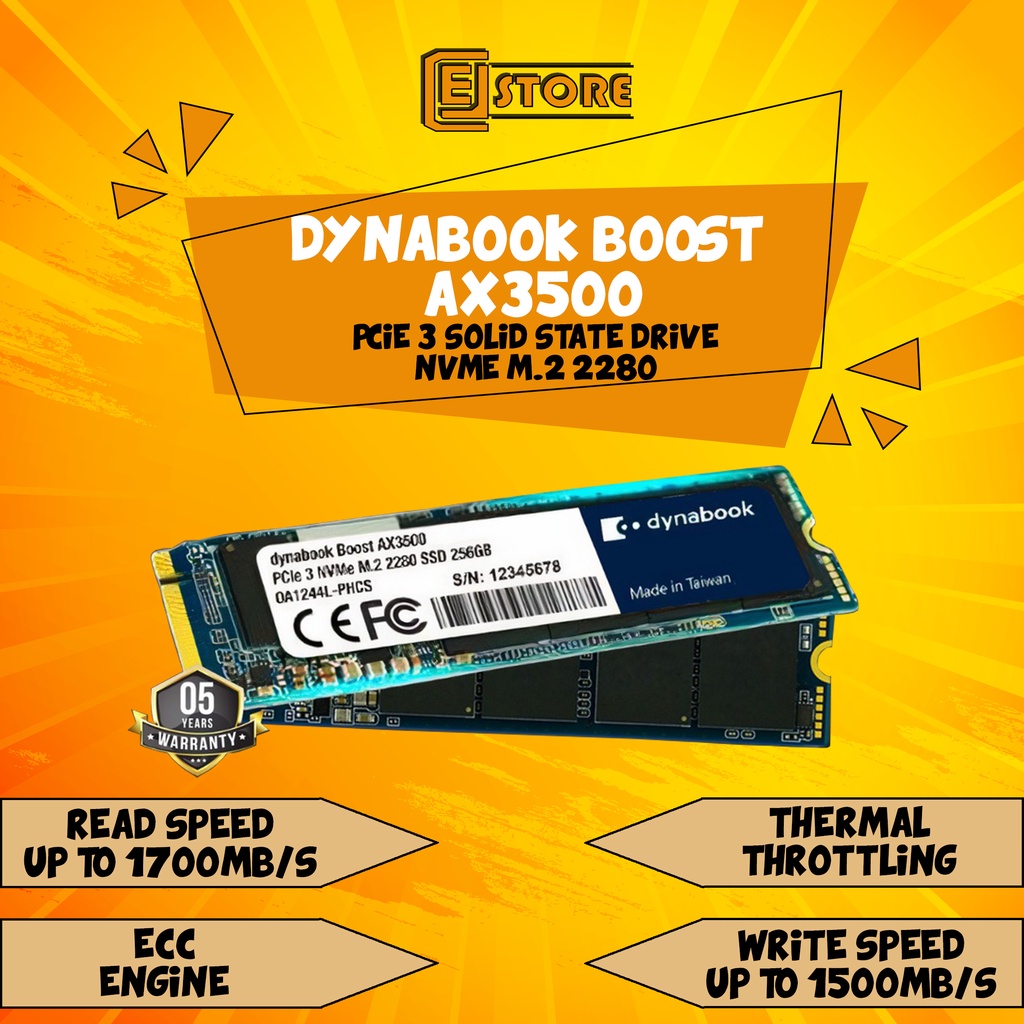 DYNABOOK BOOST AX3500 PCIE 3 SSD NVME M.2 2280 256/512GB | Shopee Malaysia