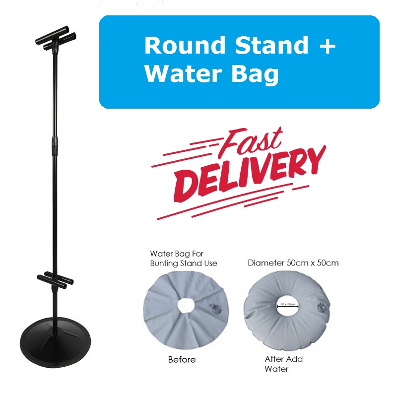 Round-base Stand Bunting Stand with Water Bag ( For Bunting Use Only ...