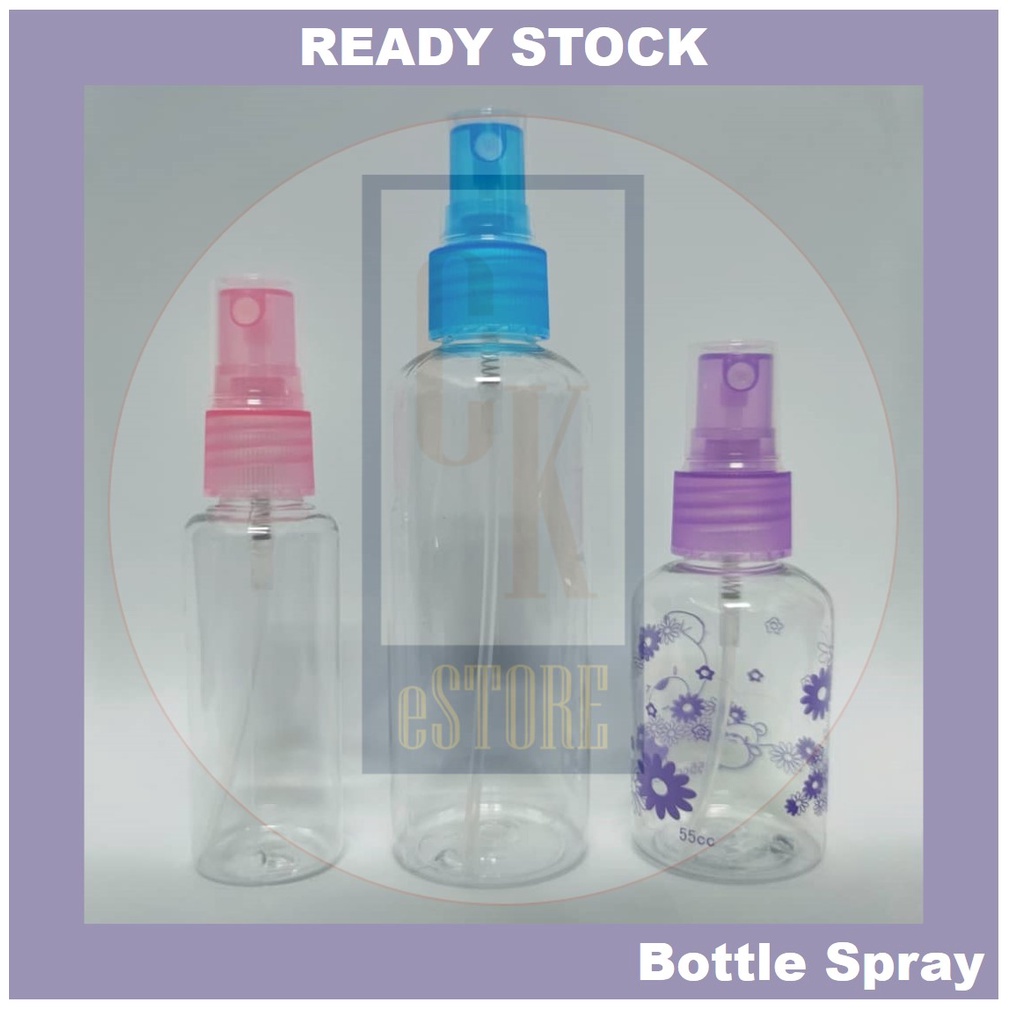Botol Spray Kosmetik Travel Bekas Refill Mini 40ml 50ml 100ml Botol ...
