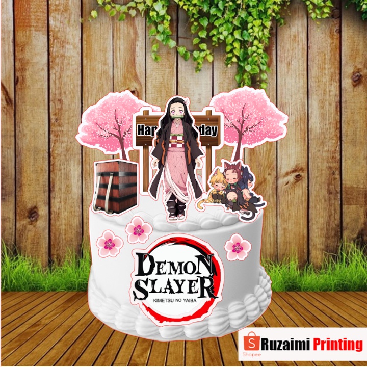 DEMON SLAYER CAKE TOPPER 002 | Shopee Malaysia
