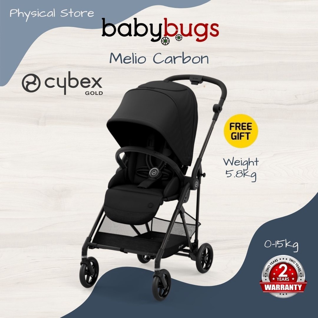[Free Shipping] New 2023 Cybex Gold Melio Carbon Stroller with one pull ...