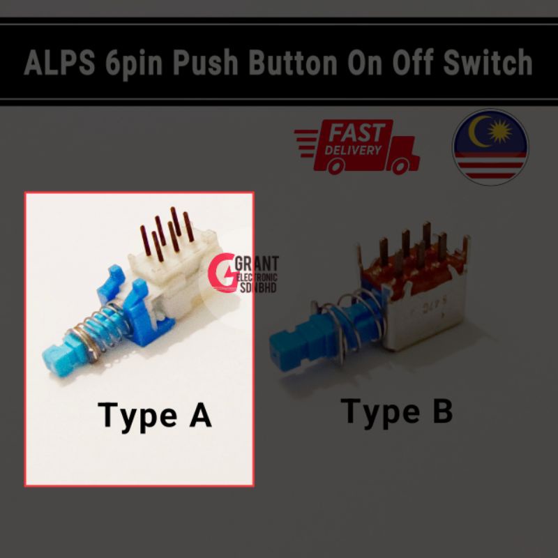 ORIGINAL JAPAN ALPS key switch button switch directly double row 6 foot ...