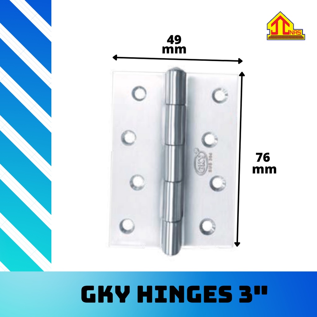 ORIGINAL GKY BRAND Stainless Steel Door Hinge / Ensel Pintu Stainless ...