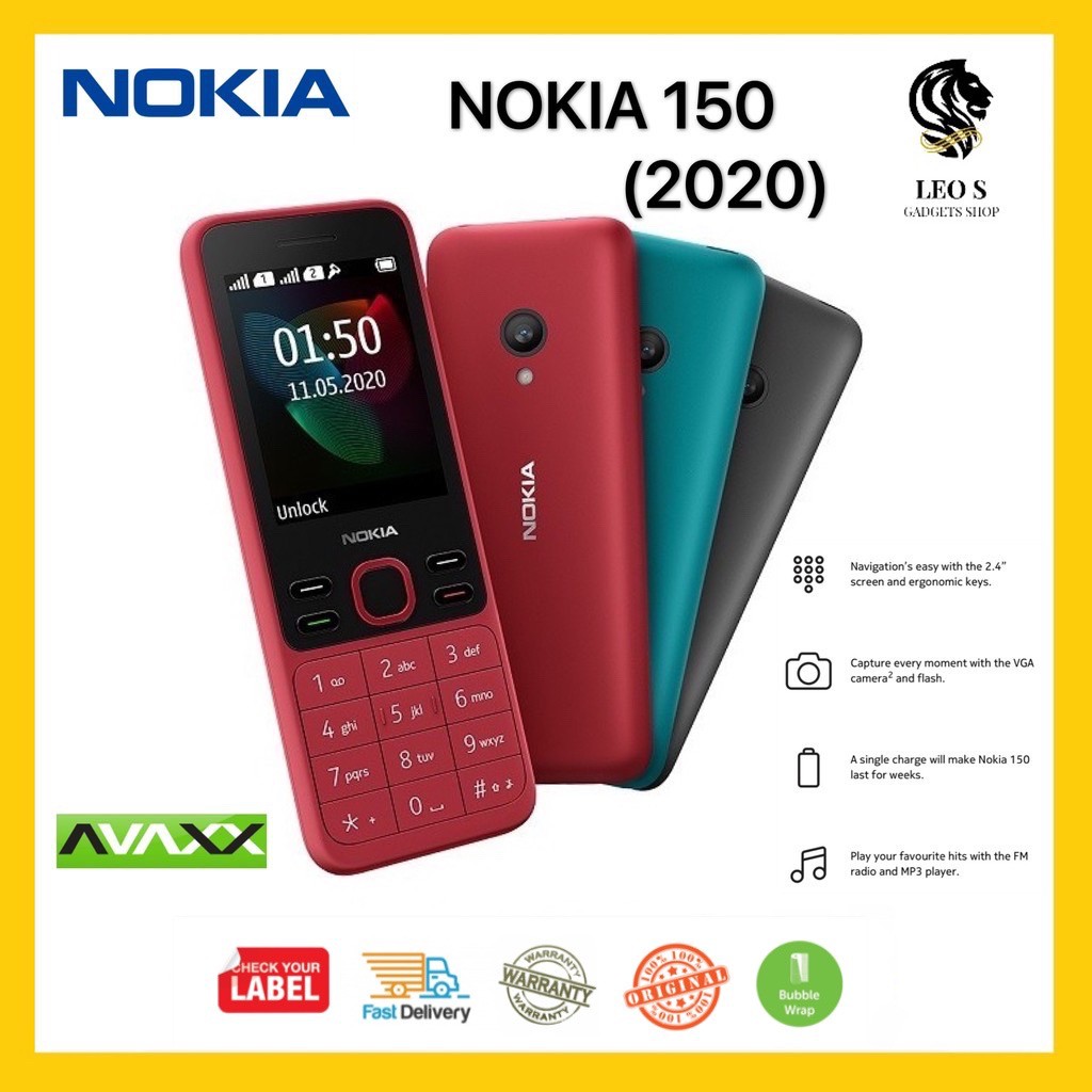 Nokia 150 2020 Dual Sim Original Nokia Malaysia Shopee Malaysia