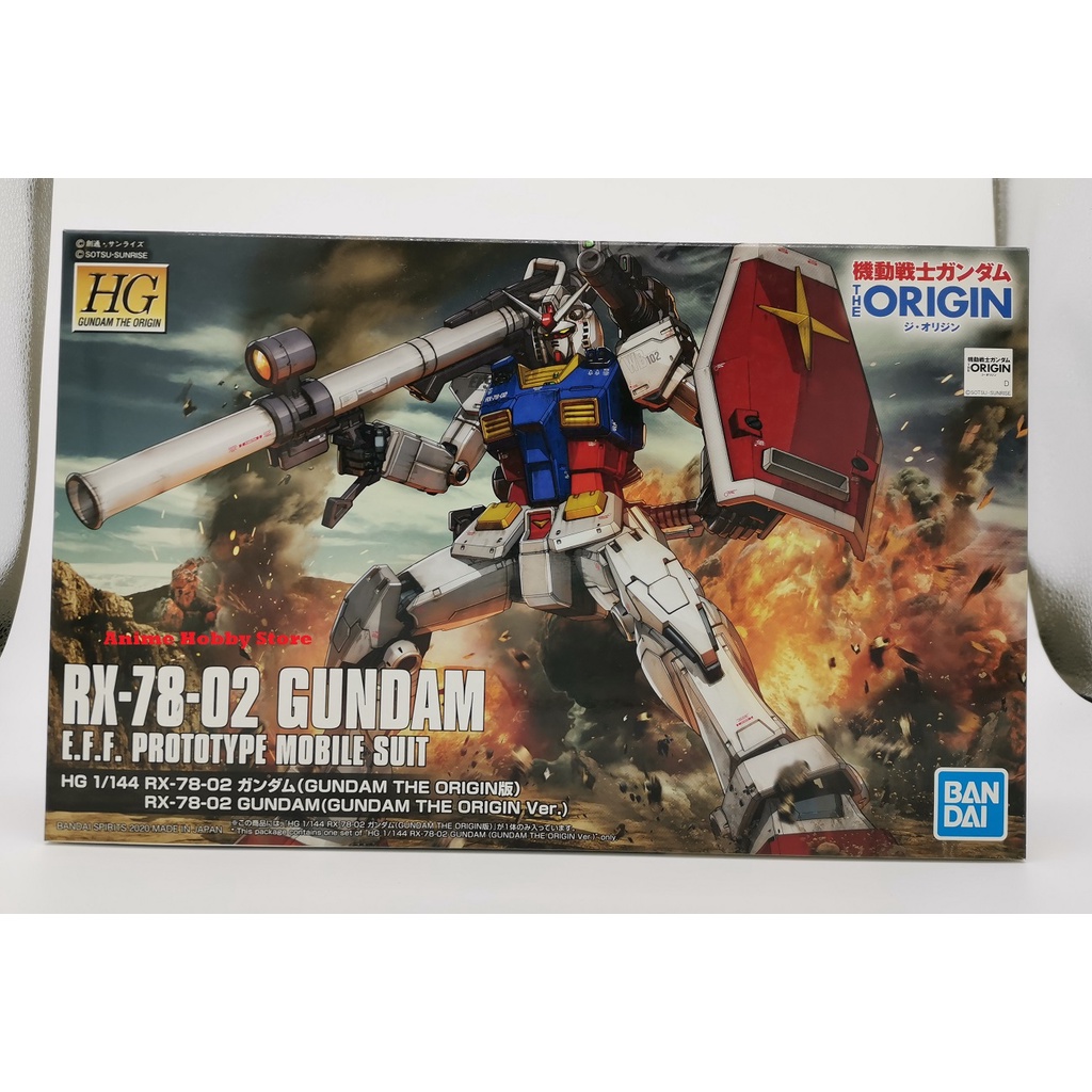 Bandai HG GTO 026 - RX-78-02 Gundam (Gundam The ORIGIN Ver.) E.F.F ...