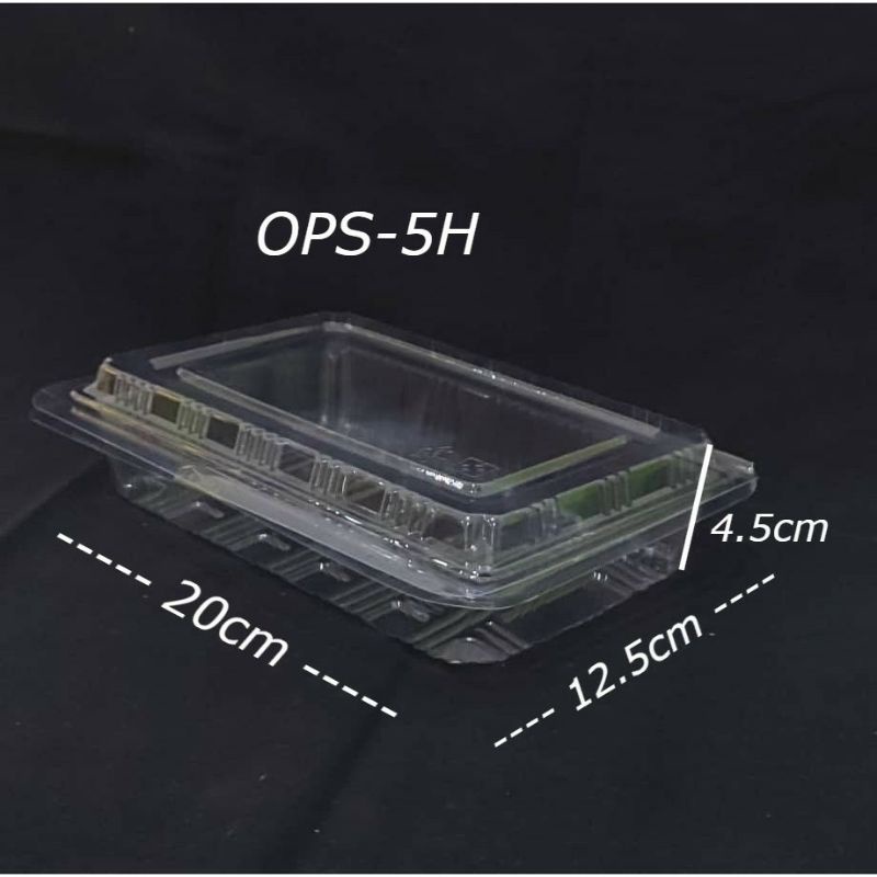 (50pcs) OP-1,2,3,5,6,9 Disposable Plastic Clear Food Box Container ...