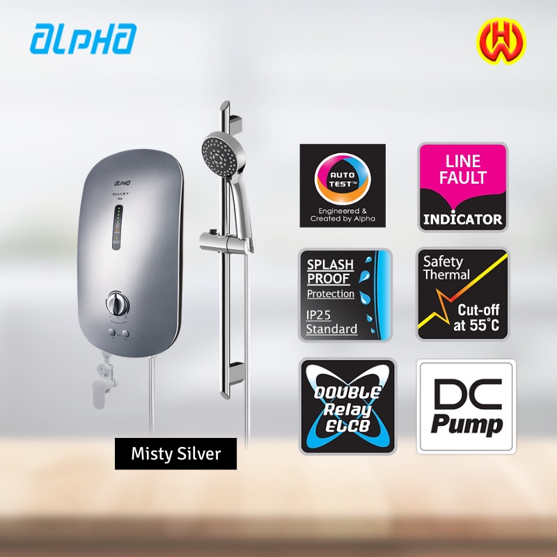 Alpha SMART 18 E Instant Water Heater (WITHOUT PUMP) | Shopee Malaysia