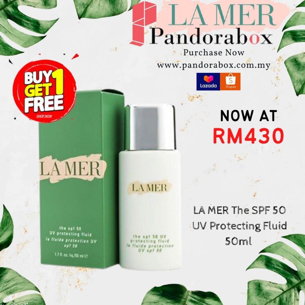 LA MER The SPF 50 UV Protecting Fluid 50ml ( Buy 1 Free 1 ) | Shopee ...