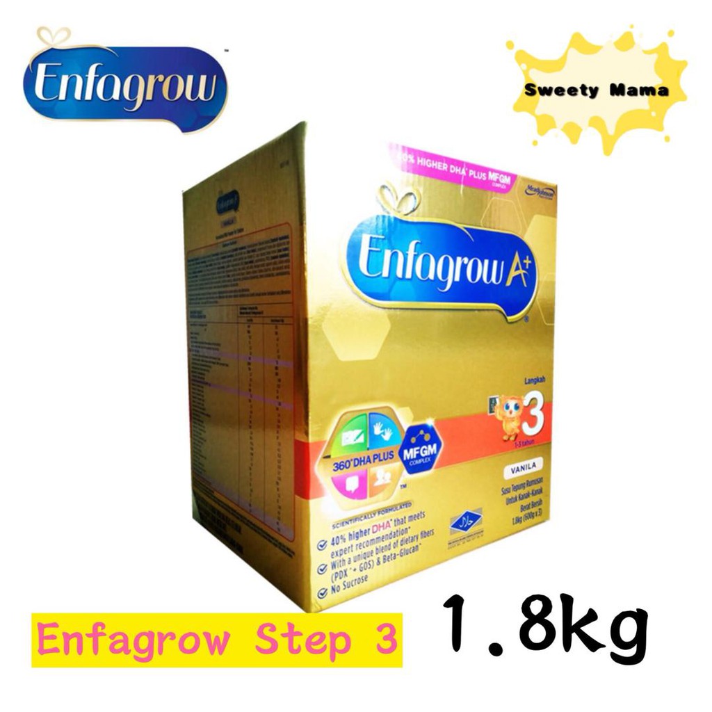 Enfagrow A+ Step 3 Asli & Vanilla 1.8kg (1-3yrs) | Shopee Malaysia