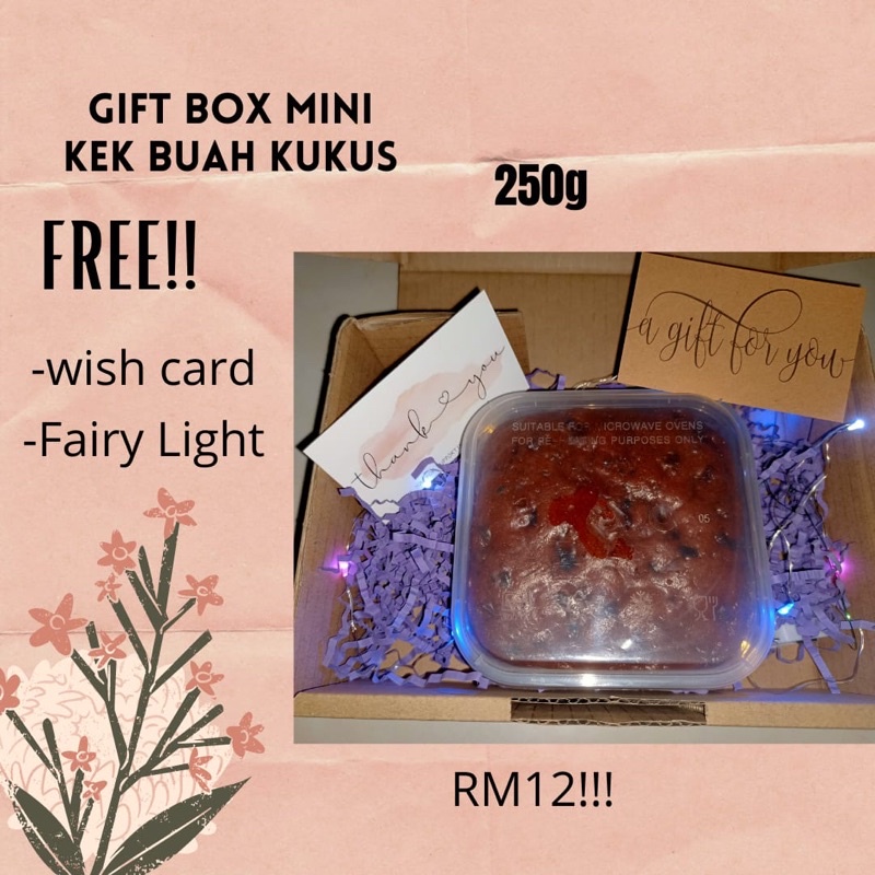 🎁GIFT BOX KEK BUAH MINI KUKUS 🎁 | Shopee Malaysia