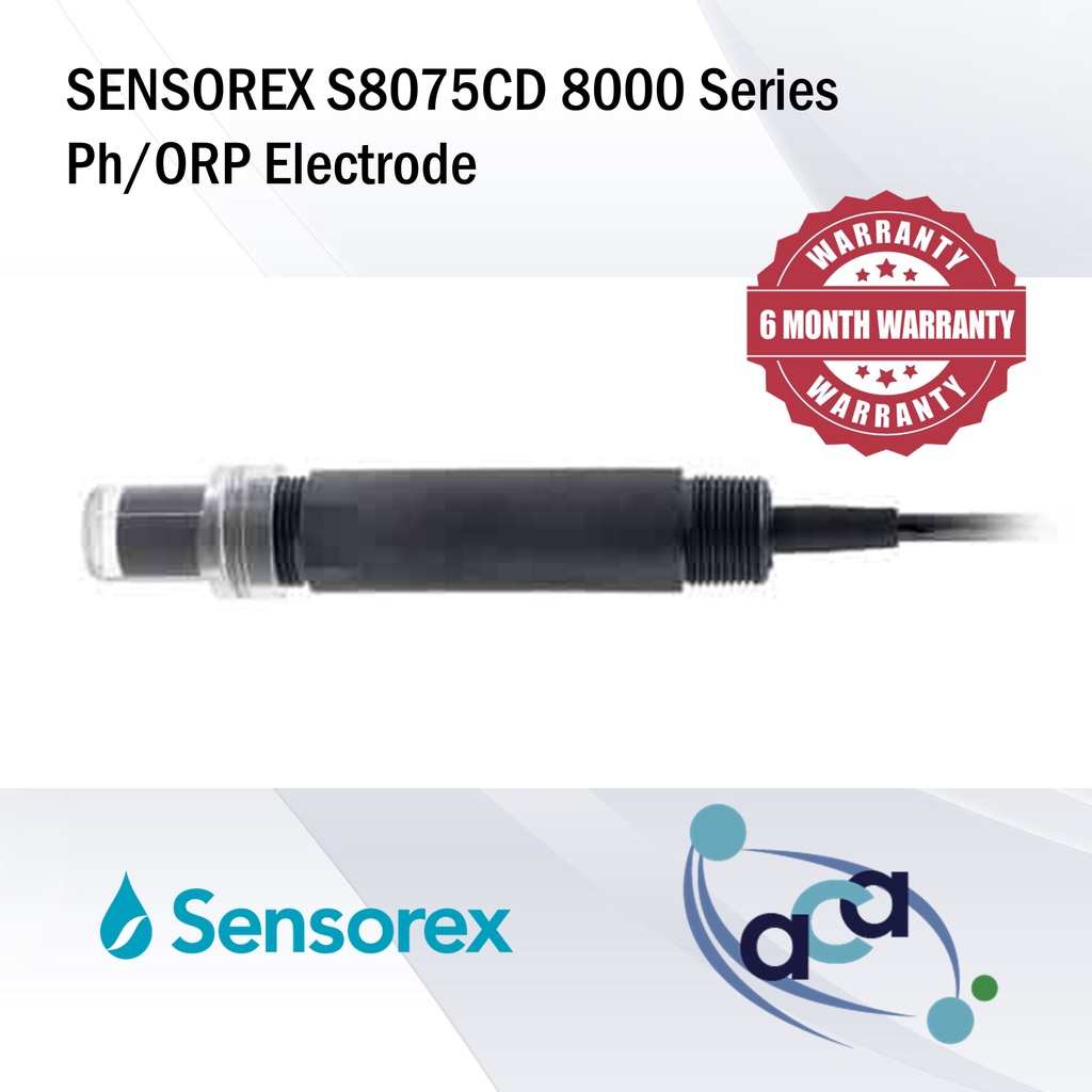Water pH ORP Sensor💦 Sensorex S8075CD 8000 Series Ph/ORP Electrode High ...