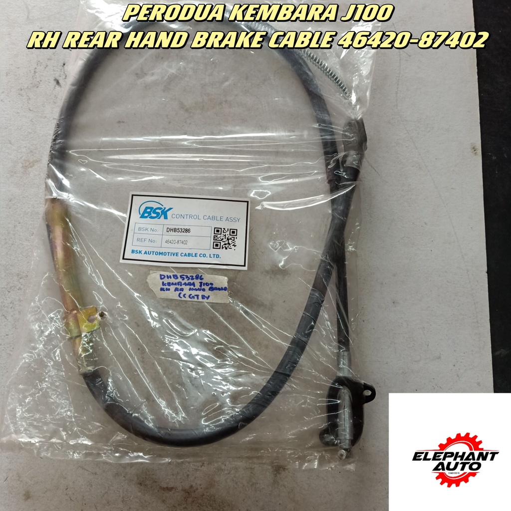 PERODUA KEMBARA J100 RH REAR HAND BRAKE CABLE 46420-87402 | Shopee Malaysia