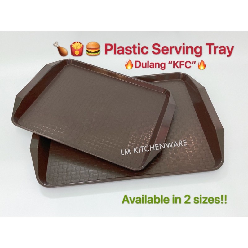 PLASTIC SERVING TRAY/RECTANGLE SHAPE/KITCHEN TRAY/FAST FOOD SERVING ...