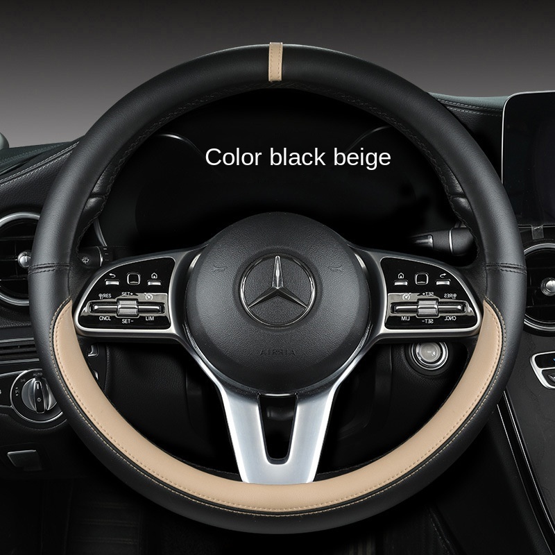 Simple PU Leather Waterproof Washable Car Steering Wheel Cover Specific ...