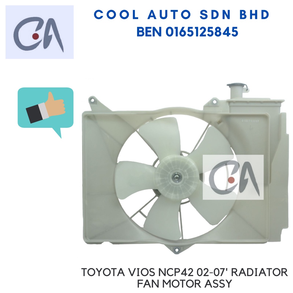 🔥READY STOCK 🔥TOYOTA VIOS NCP42 02-07' RADIATOR FAN MOTOR ASSY | Shopee ...