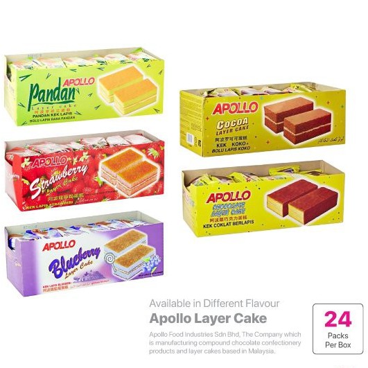 APOLLO LAYER CAKES 24PCSX18G | Shopee Malaysia