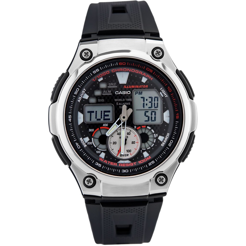 CASIO ILLUMINATOR ANALOG DIGITAL SPORT AQ-190W-1AVDF | Shopee Malaysia