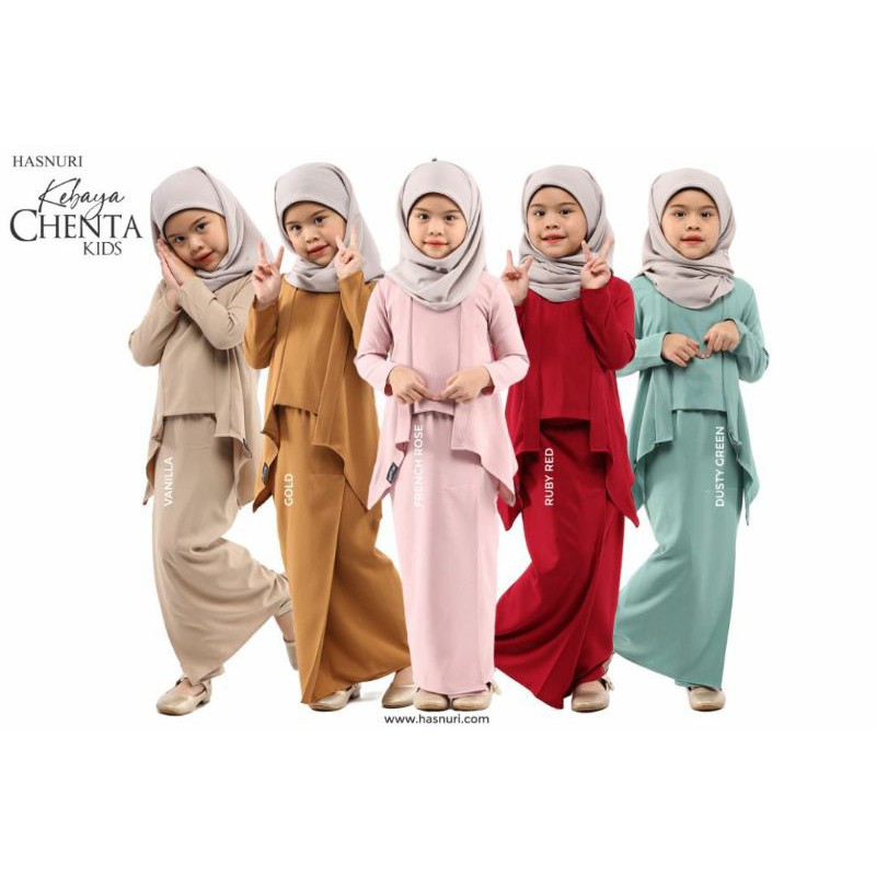 HASNURI KEBAYA CHENTA KIDS EDITION | Baju Raya Kids, Baju Kebaya ...