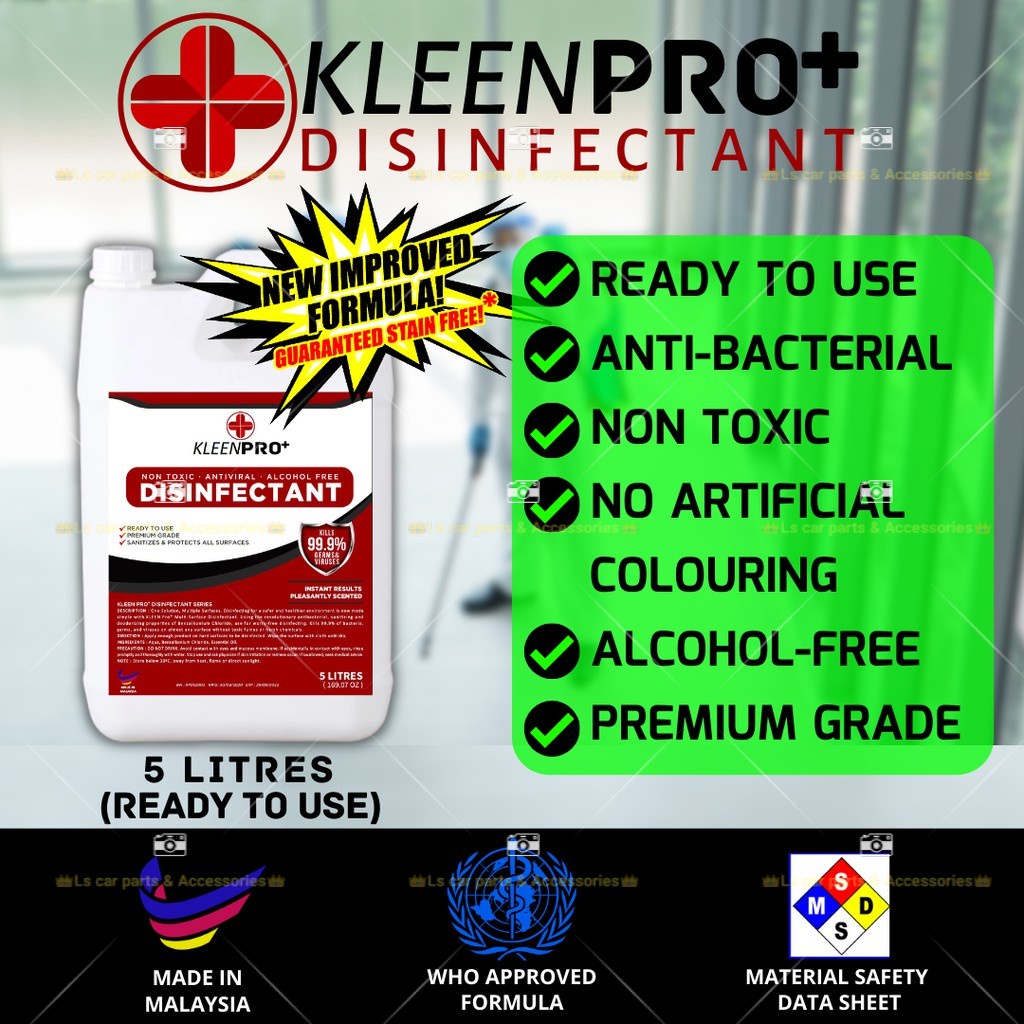 READY STOCK 5L Disinfectant Liquid KLEEN PRO NANO MIST FOGGING SPRAY ...
