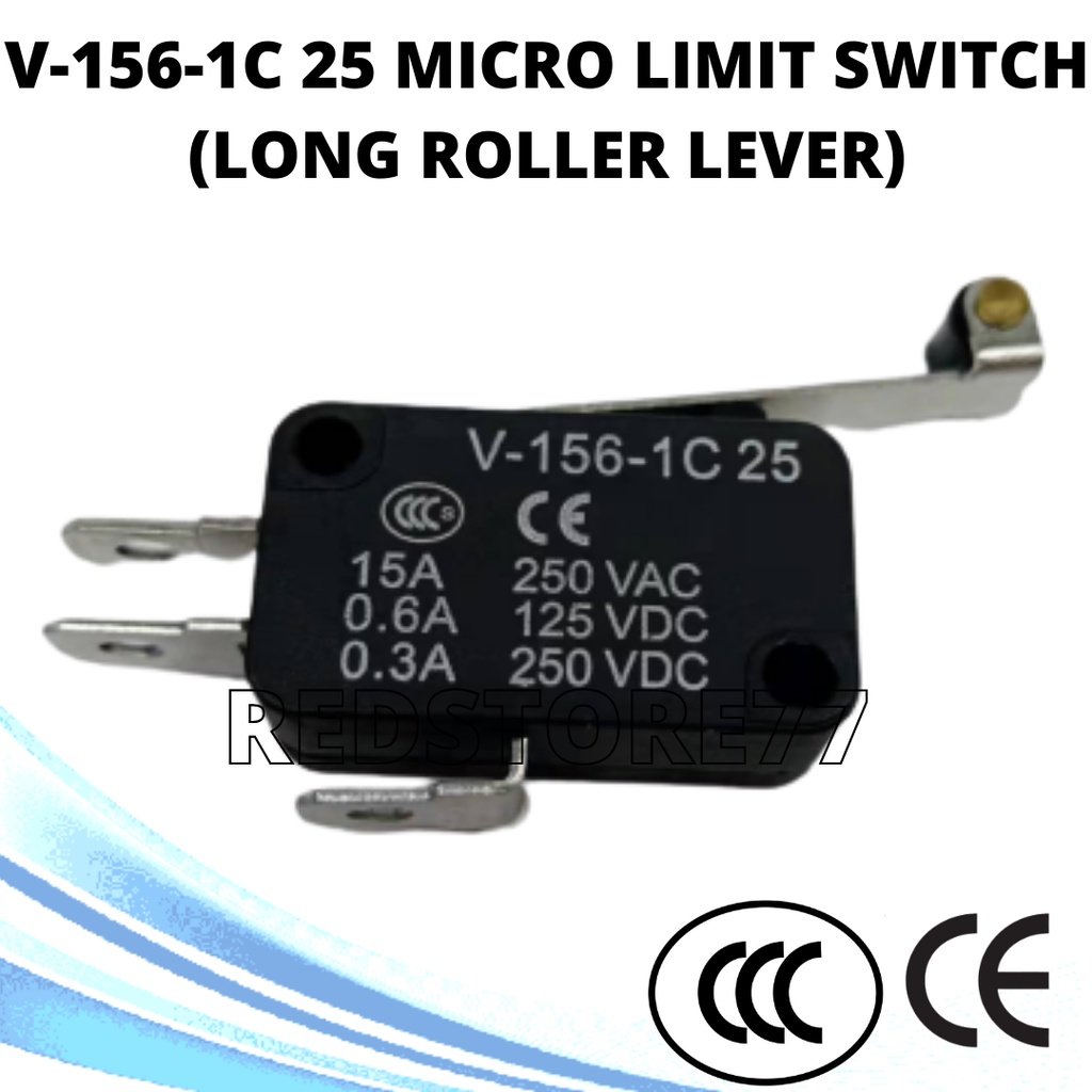 V-156-1C 25 MICRO LIMIT SWITCH (LONG ROLLER LEVER) | Shopee Malaysia
