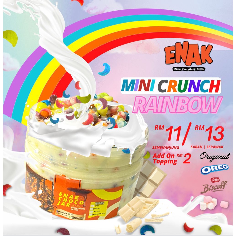 [HALAL] CRUNCHY MINI CRUNCH [RAINBOW] 🔥NEW🔥 | Shopee Malaysia