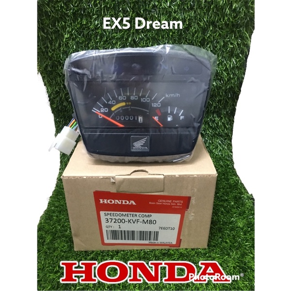 EX5 / DREAM 💯 ORIGINAL HONDA SPEEDOMETER COMP ASSY METER MADE IN MALAYSIA 🇲🇾 37200-KVF-M80 ...