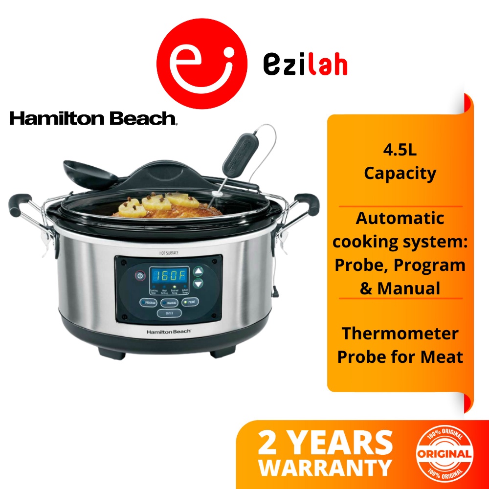 Hamilton Beach Set N Forget 5-Quart Programmable Slow Cooker (4.5L ...