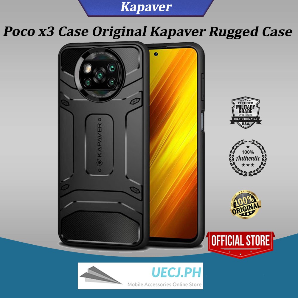 Poco x3 / Poco X3 Pro Case Kapaver Rugged Case | Shopee Malaysia