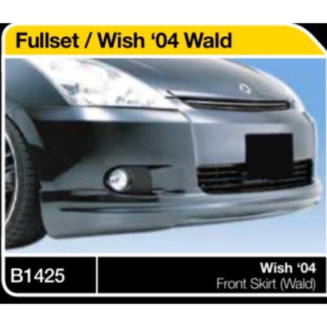 Toyota wish 2004 2005 2006 ZNE10 Legend Wald bodykit body kit front ...