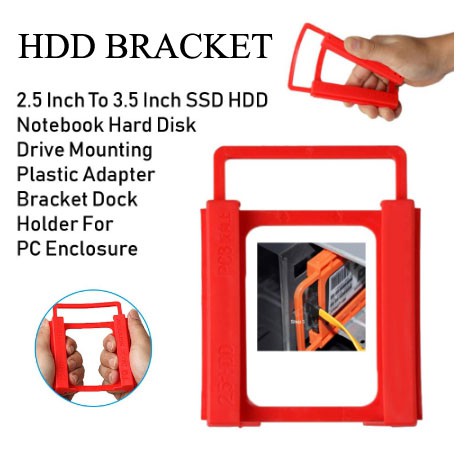 2.5 to 3.5 Inch Hard Disk Mounting Bracket Caddy Adapter For Desktop PC ...