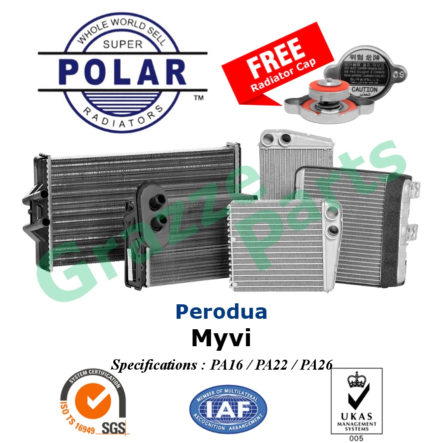 Super Polar Radiator Tangki Air Perodua Myvi D73 (M300) 2005-2011 Lagi ...