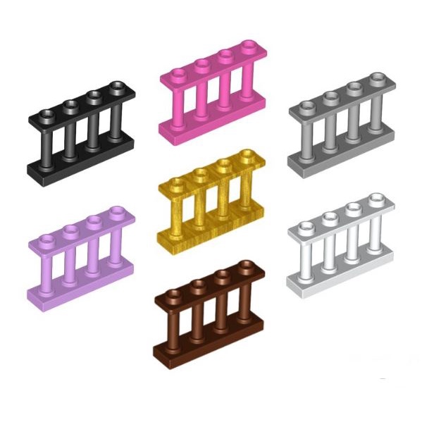 [Ready Stock] 15332. Original Lego Parts : Fence 1 x 4 x 2 Spindled ...