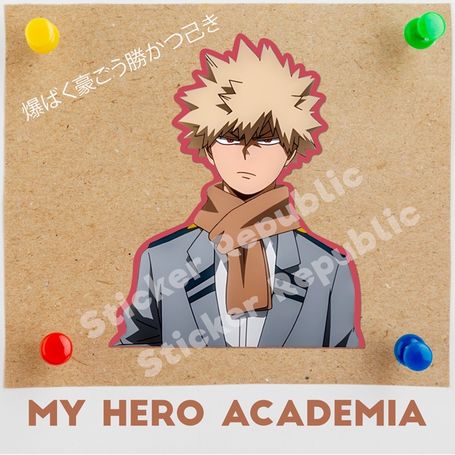 My Hero Academia Anime Sticker ⭐ Katsuki Bakugo ⭐ Premium Quality Vinyl ...