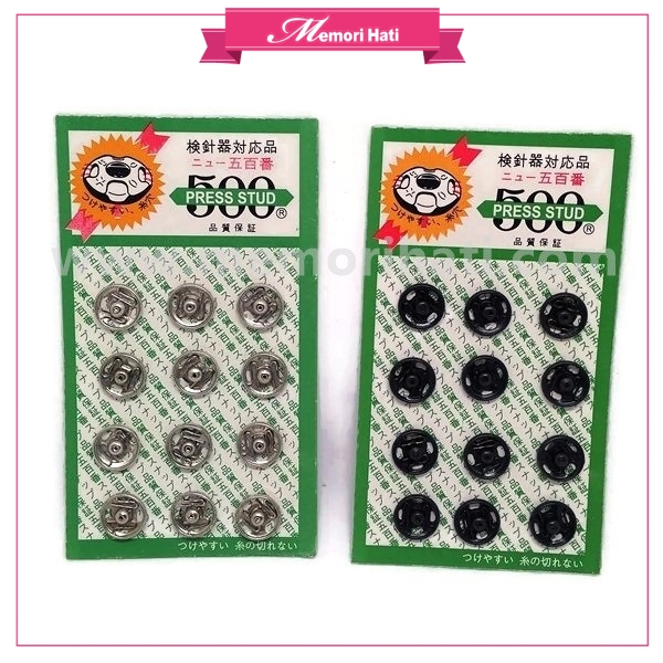 12pcs 8mm BRASS Snap Fastener Press Stud Butang Ketip LOYANG (Made in ...