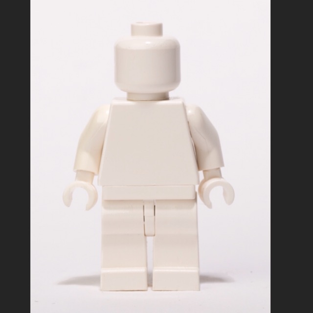 Lego minifigure white monochrome ( promo) | Shopee Malaysia