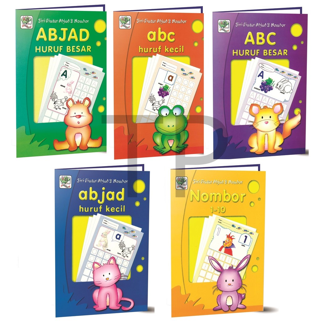 Buku Siri Pintar Abjad Dan Nombor - Abc ( Huruf Besar ) Kanak-Kanak ...
