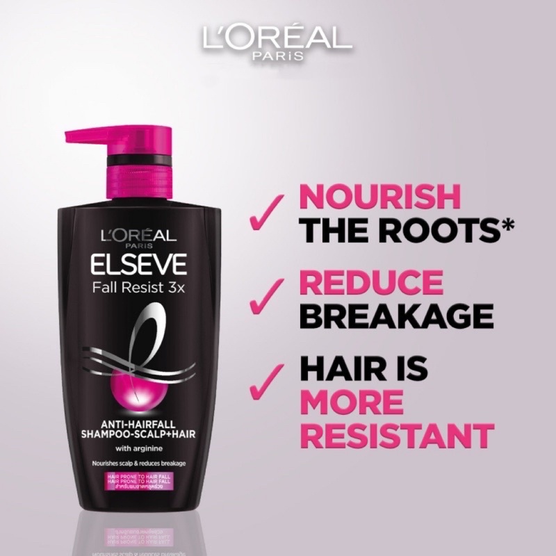 L'Oreal Paris Elseve Fall Resist 3X Anti-Hair Fall Shampoo 620ml ...