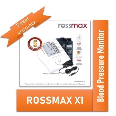 ROSSMAX X1 Blood Pressure Monitor ( 5 Years Warranty) With Adaptor ...