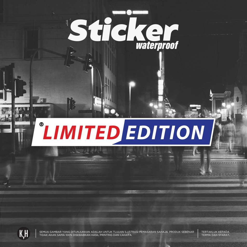 Limited edition sticker / Waterproof / Sticker | Shopee Malaysia